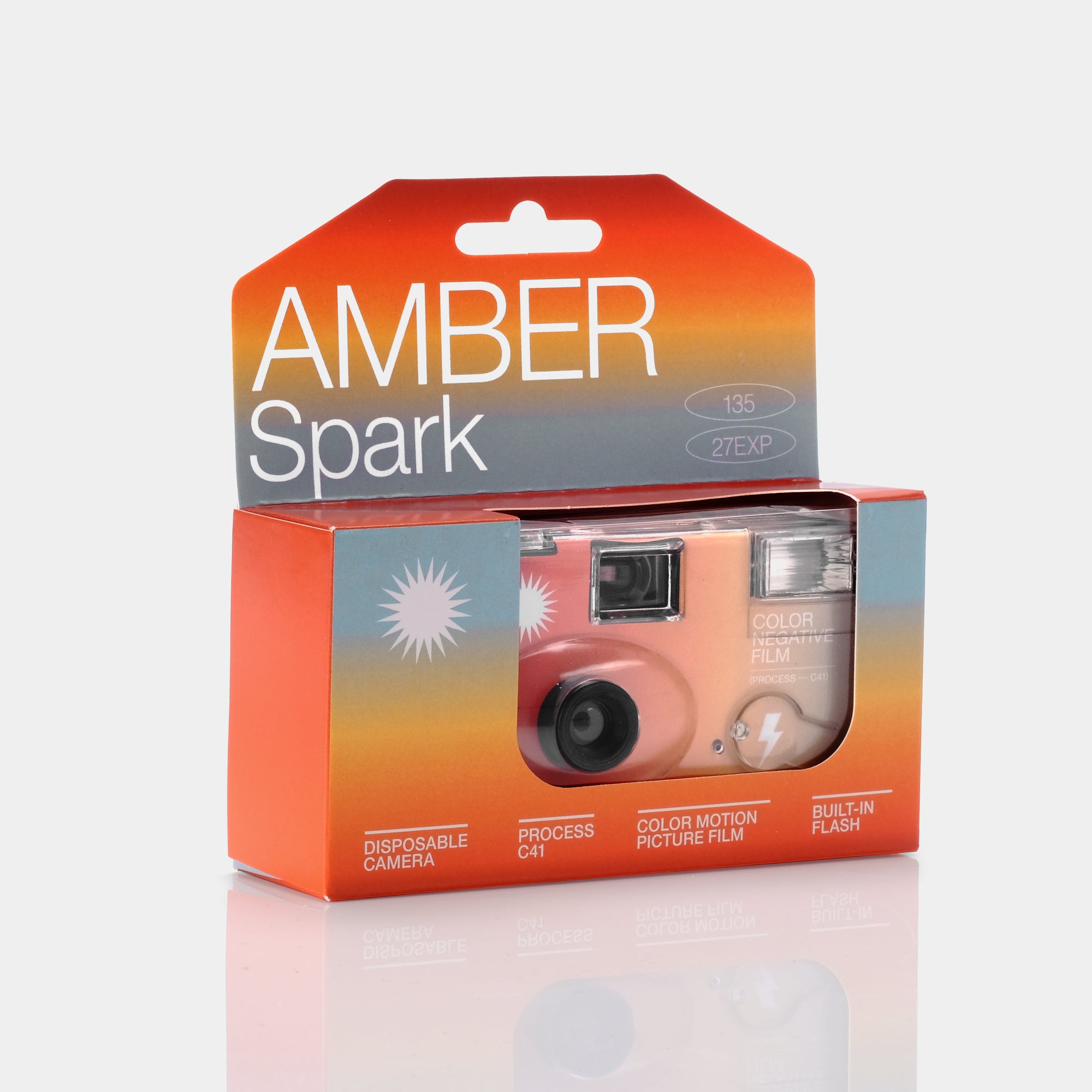 Amber Spark Disposable 35mm Film Camera (27 Exposures)