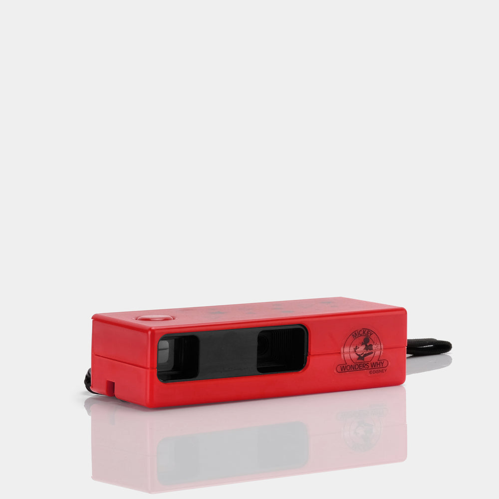 Disney Mickey Wonders Why Red 110 Format Film Camera