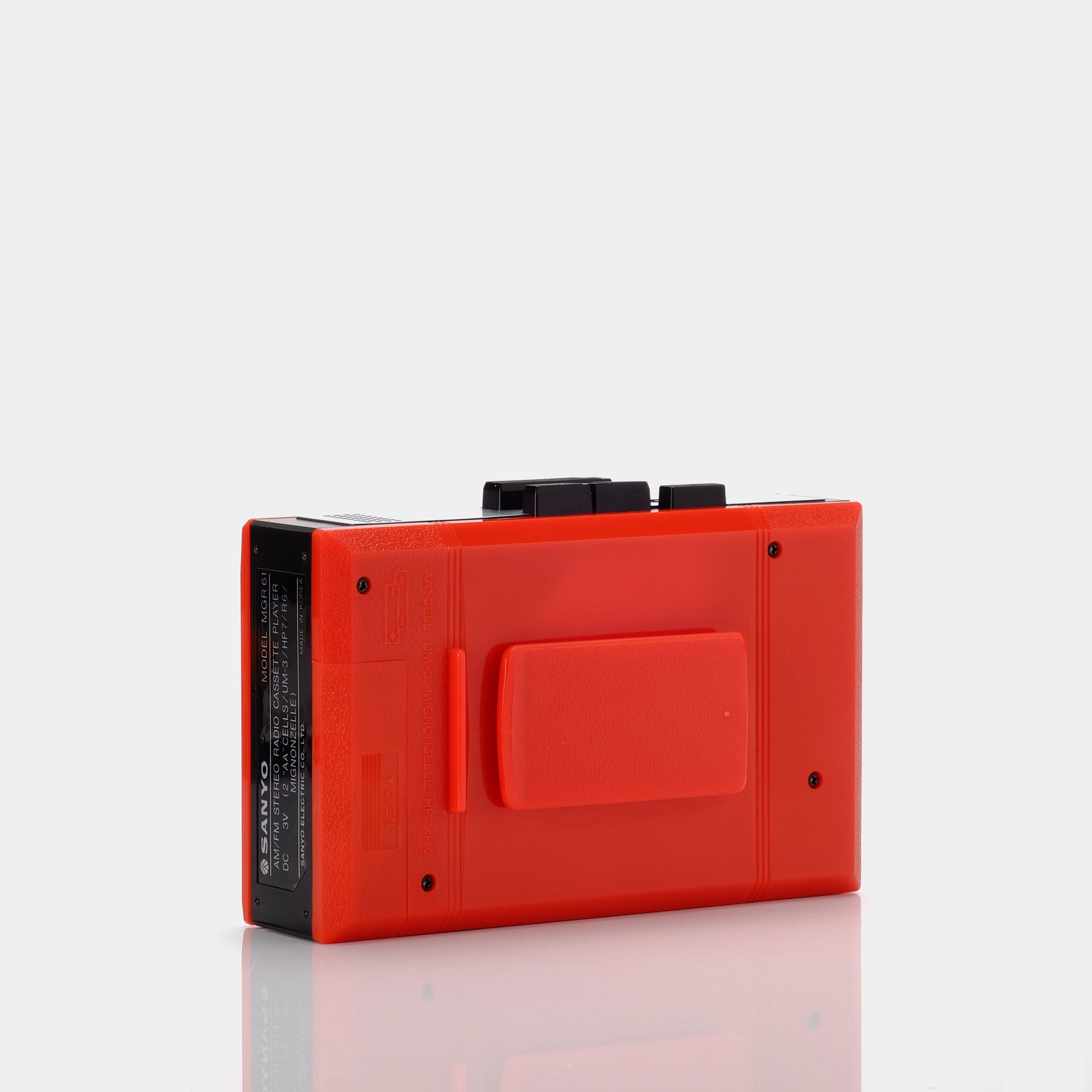 Sanyo MGR61 Red AM/FM Portable Cassette Player