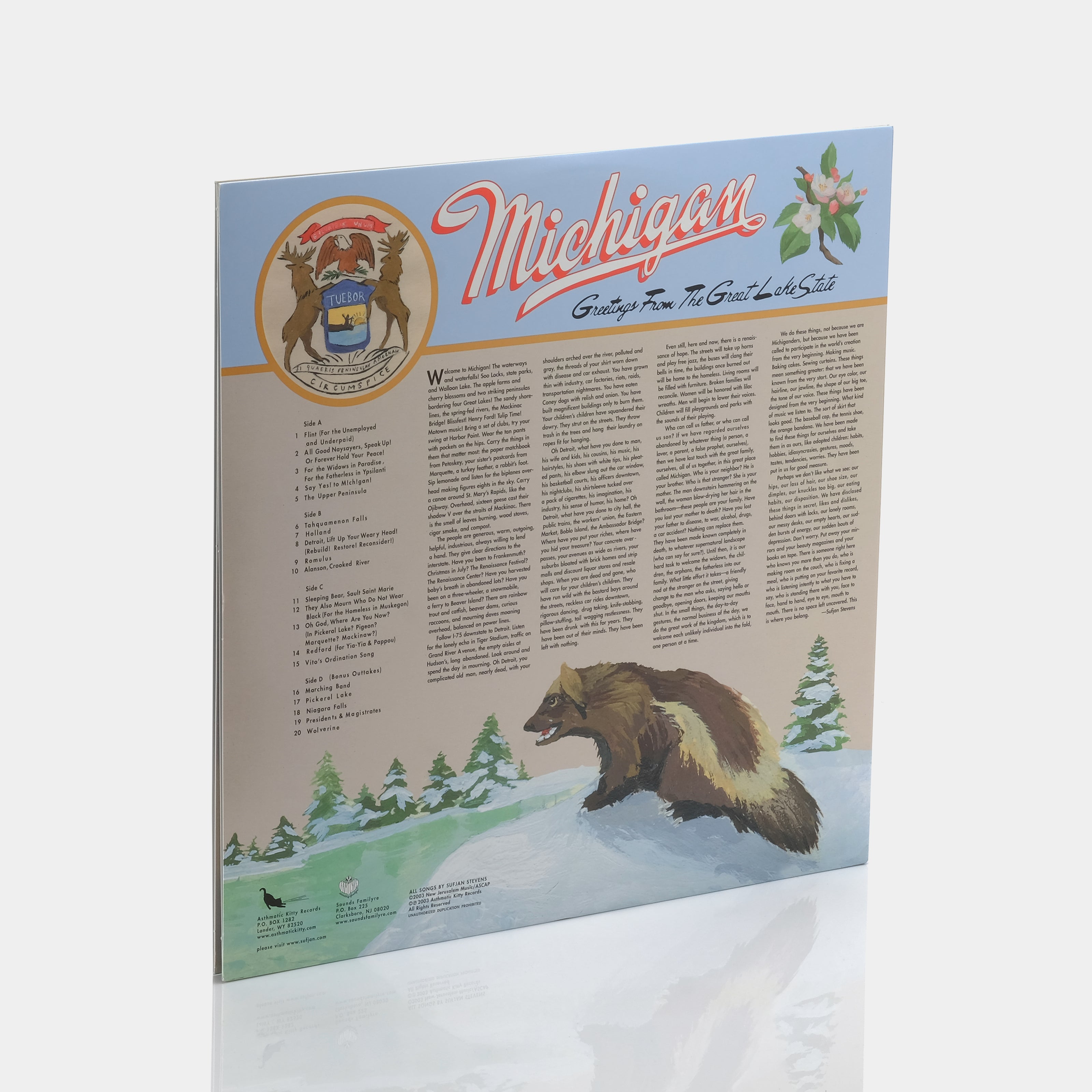 Sufjan Stevens - Michigan 2xLP Vinyl Record