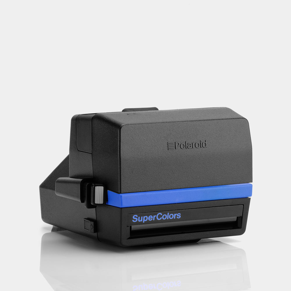 Polaroid 600 SuperColors Blue Instant Film Camera