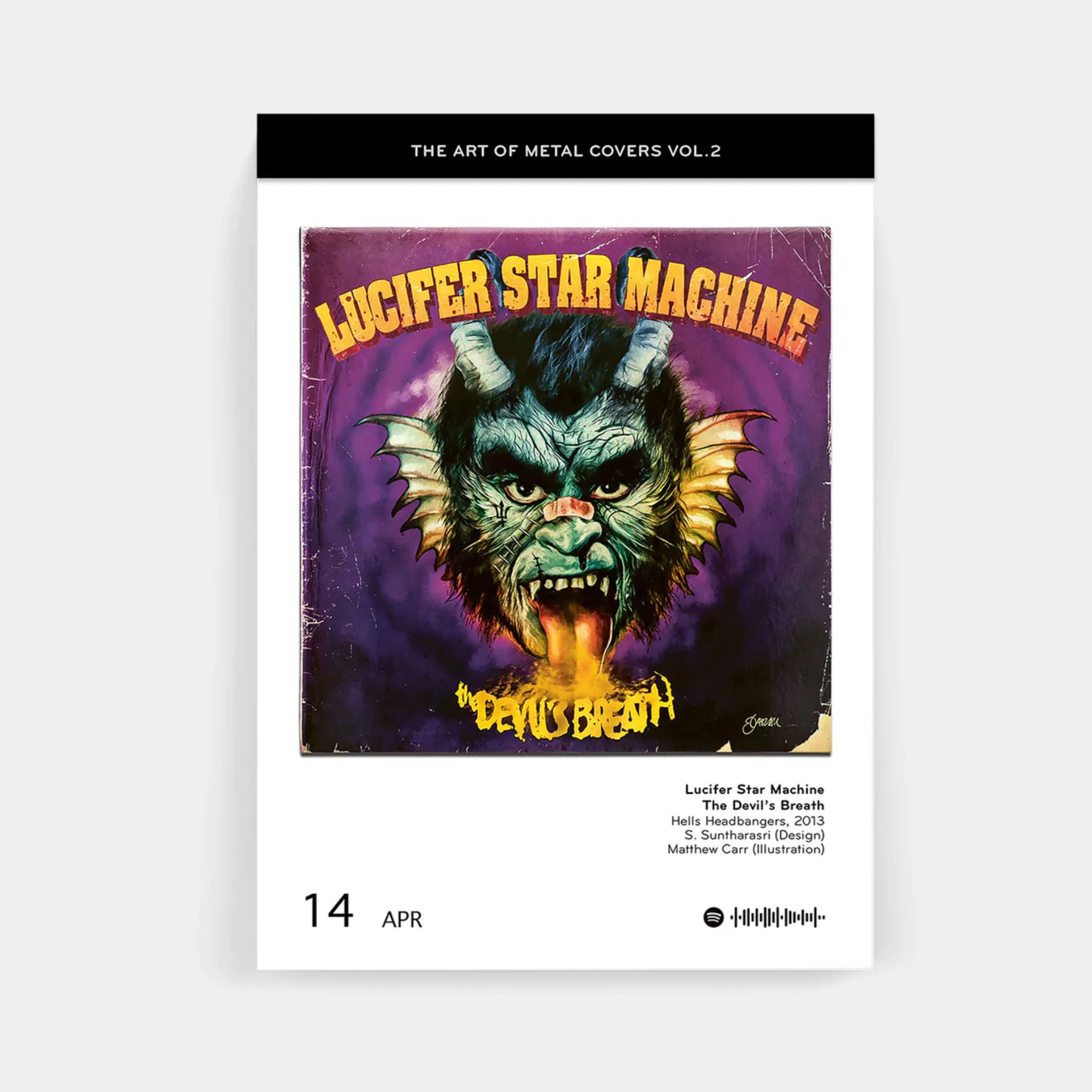 The Art of Metal Covers Vol. 2 Tear-Off Calendar