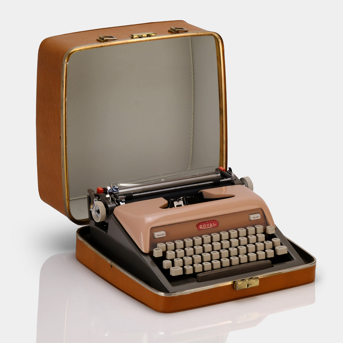 Royal Futura 800 Mauve Manual Typewriter and Case