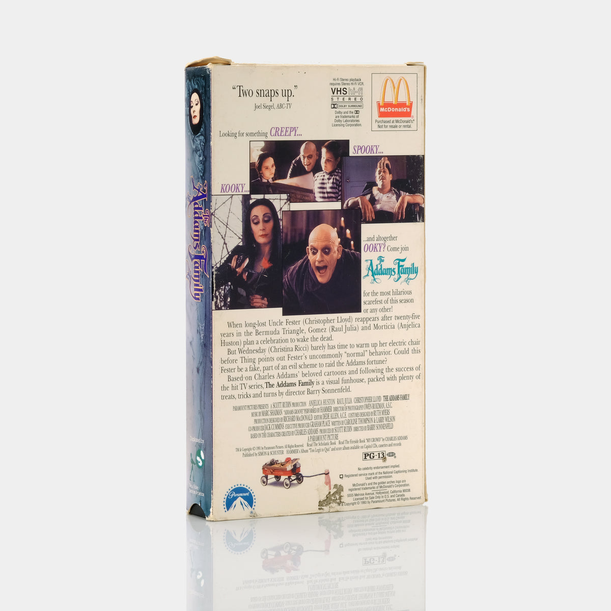 The Addams Family VHS Tape