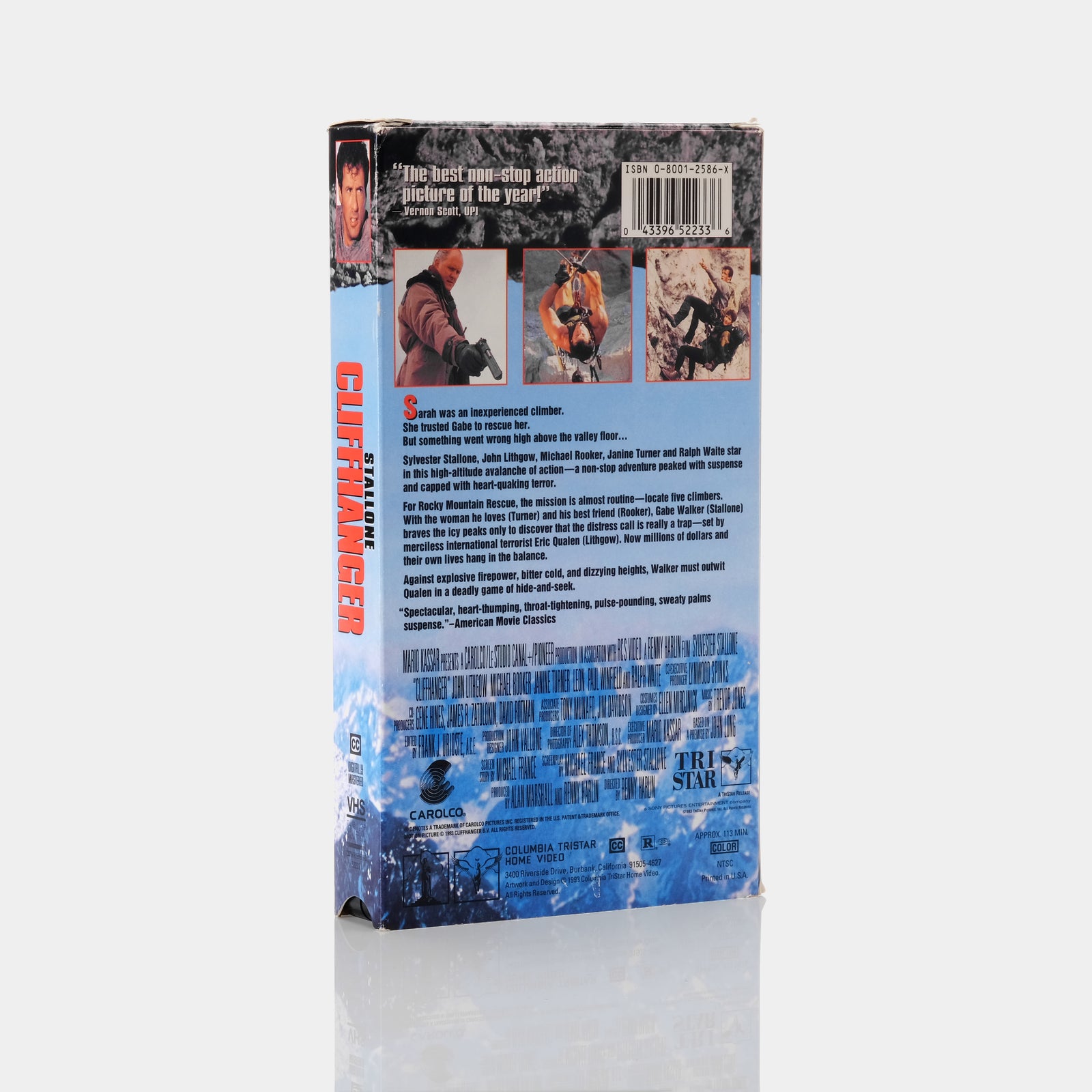Cliffhanger VHS Tape