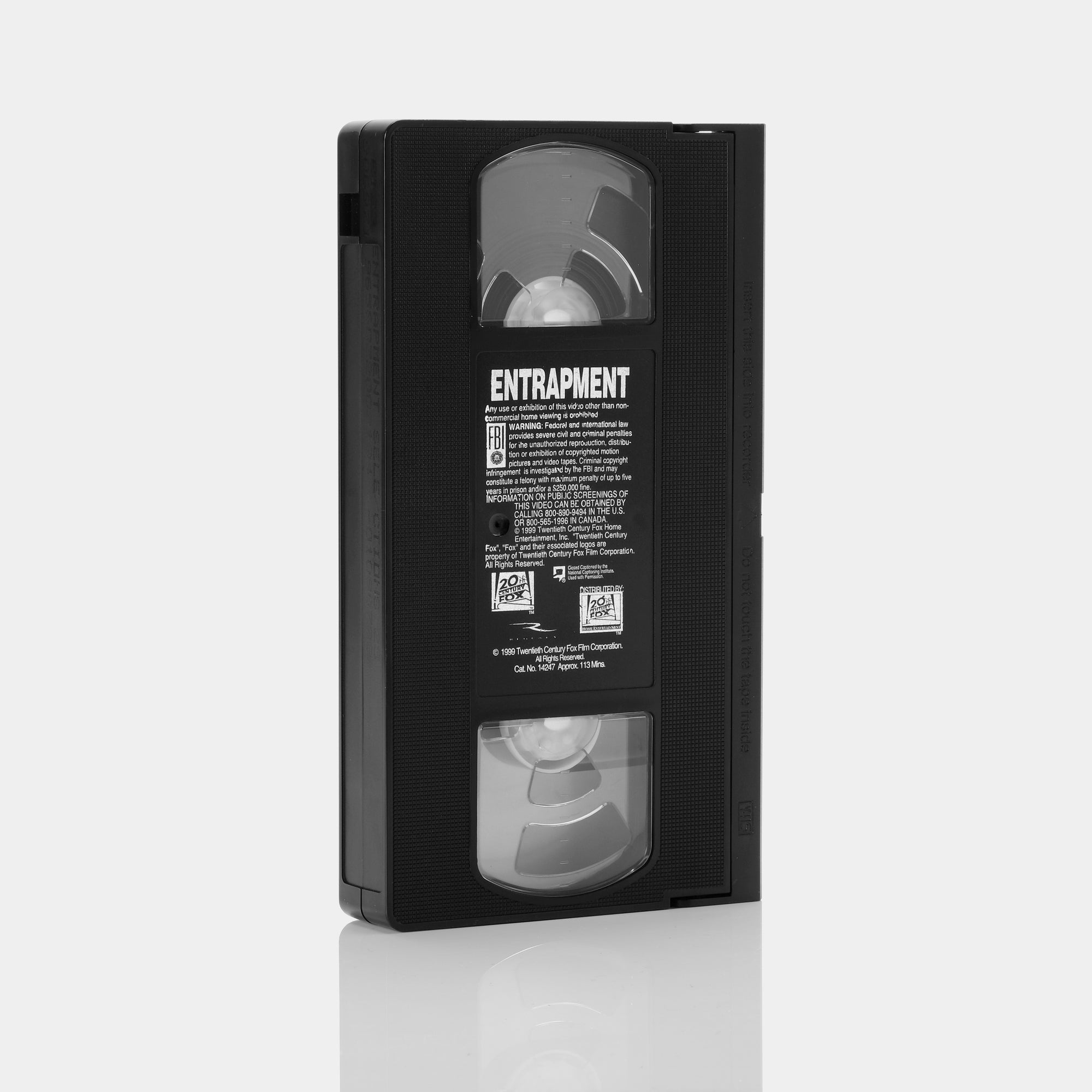 Entrapment VHS Tape