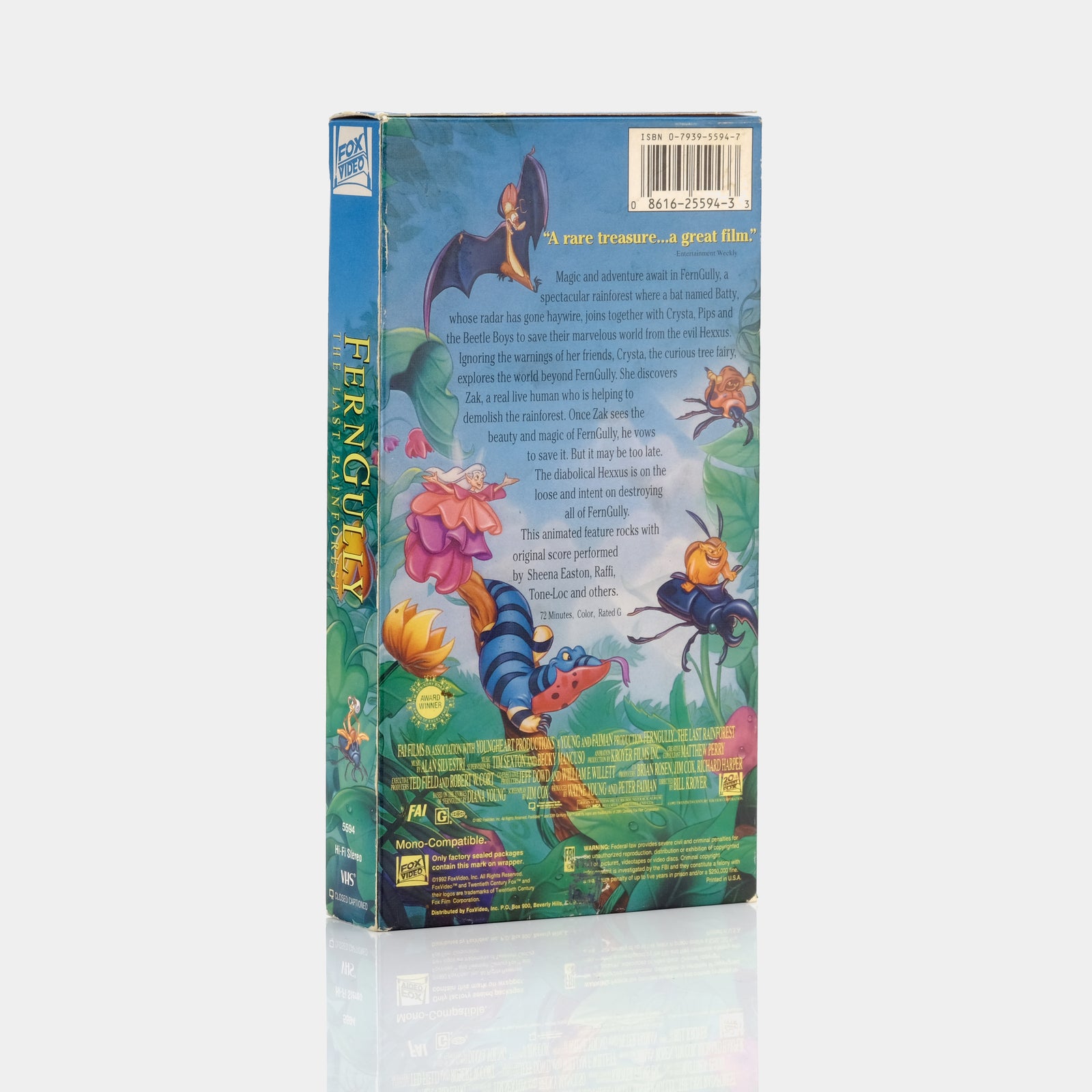 FernGully: The Last Rainforest VHS Tape