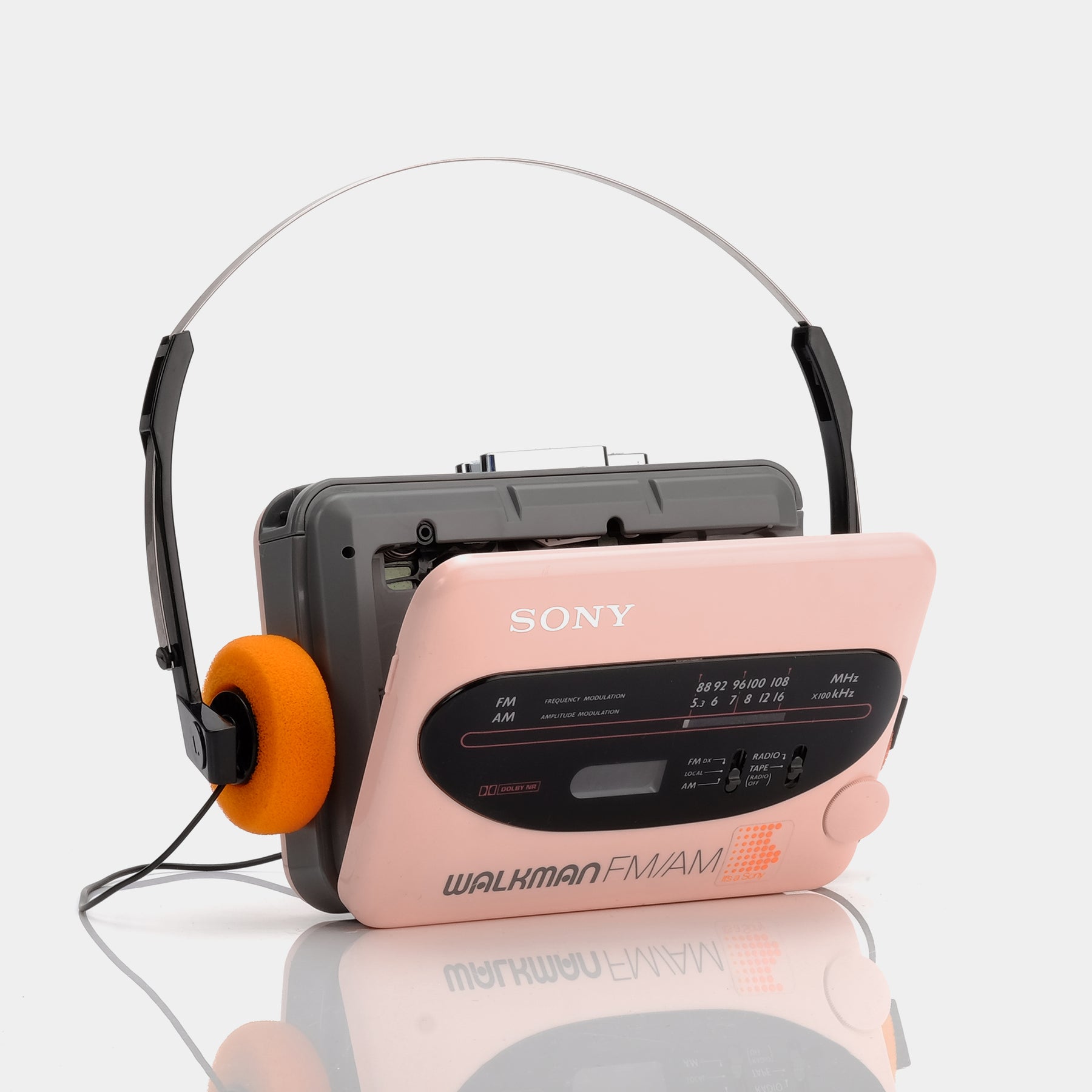 Sony Walkman WM-F68 Pink AM/FM Portable Cassette Player