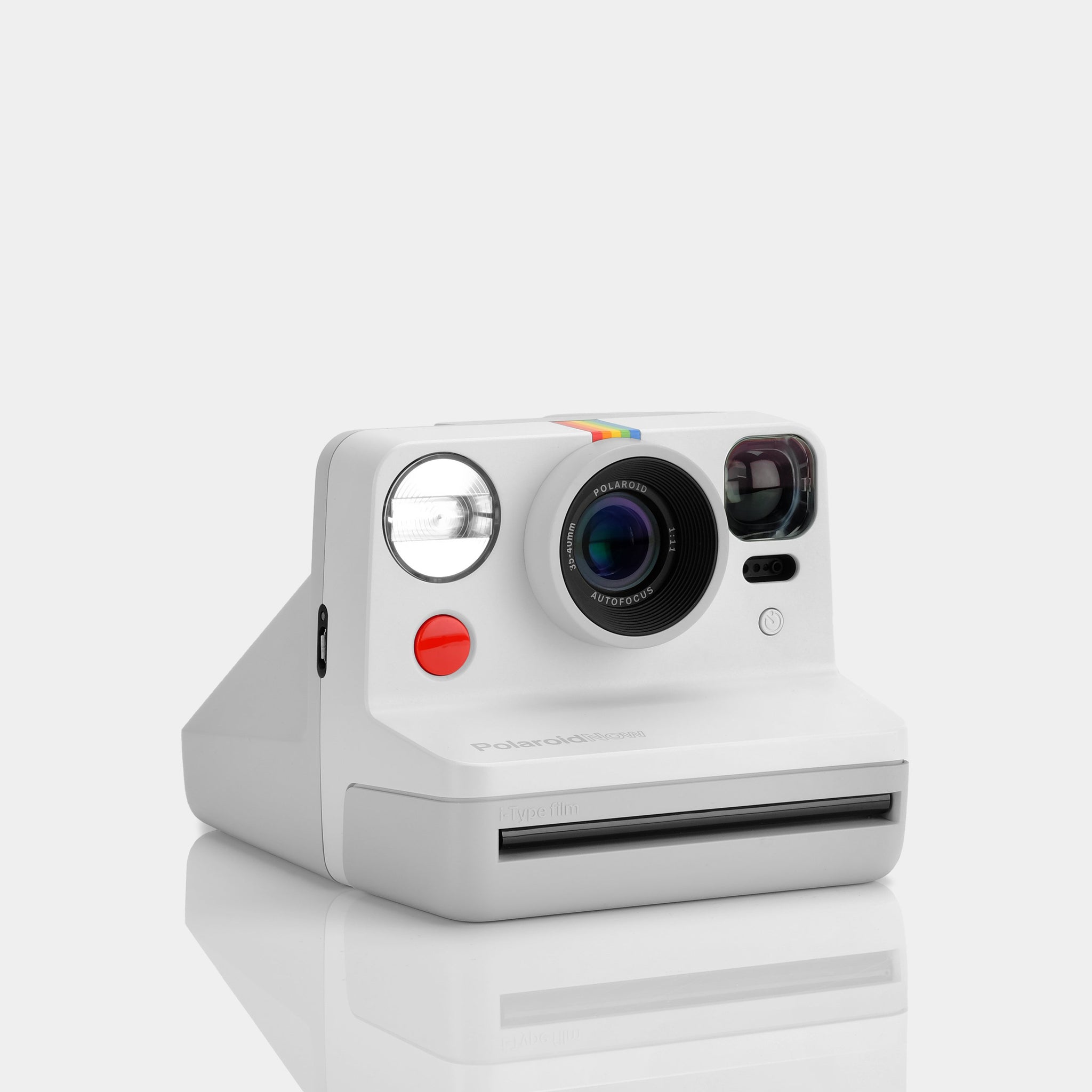 Polaroid i-Type Now White and Grey Instant Film Camera With Pouch