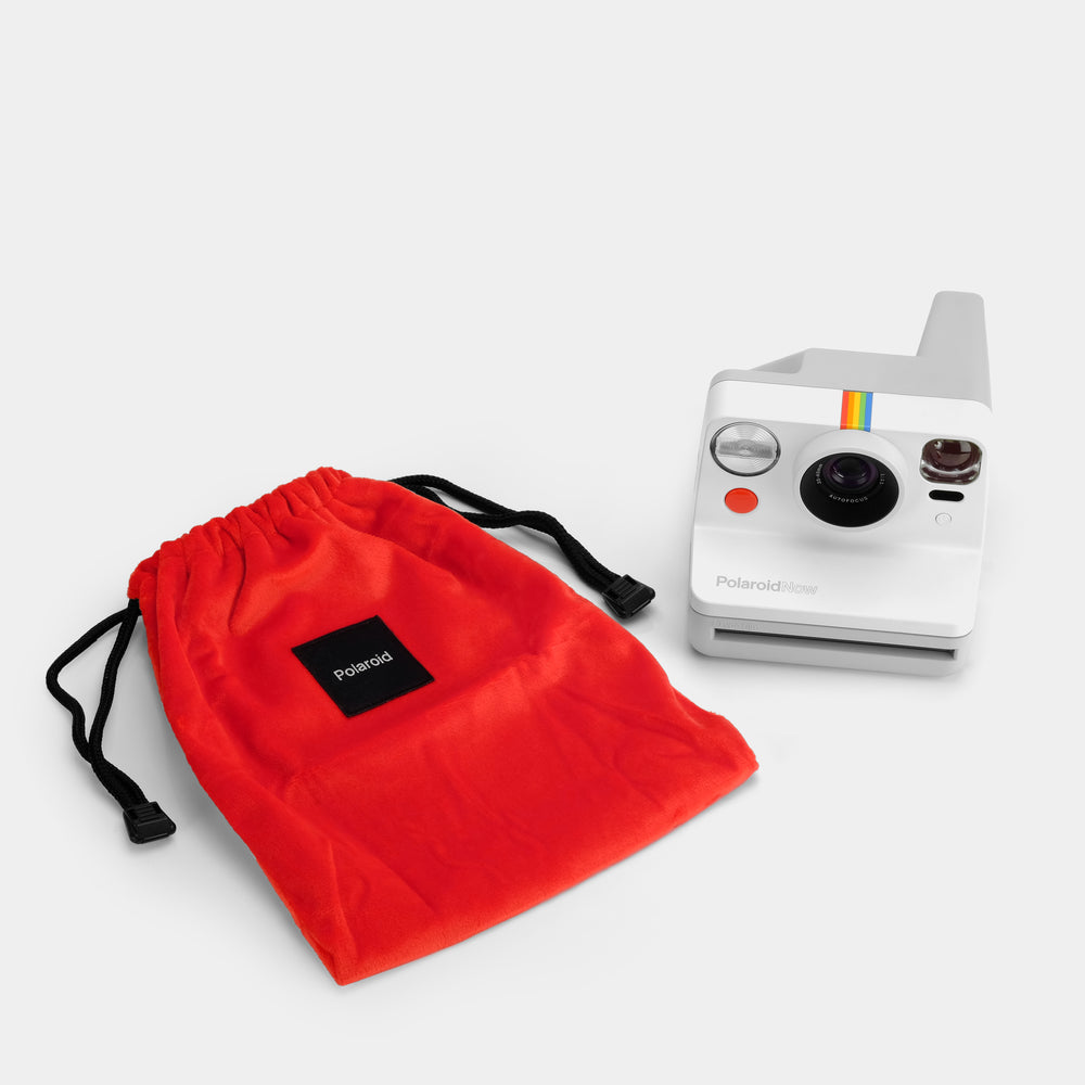 Polaroid i-Type Now White and Grey Instant Film Camera With Pouch