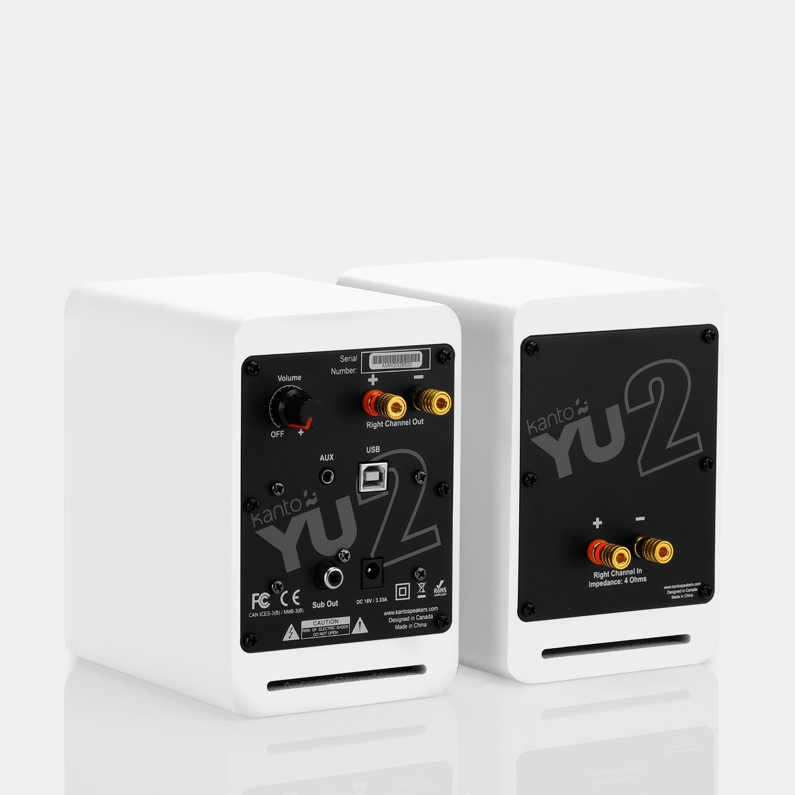 Kanto YU2 Powered Speakers - Matte White