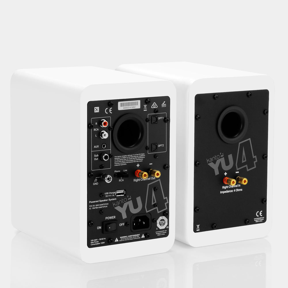 Kanto YU4 Powered Speakers - Matte White