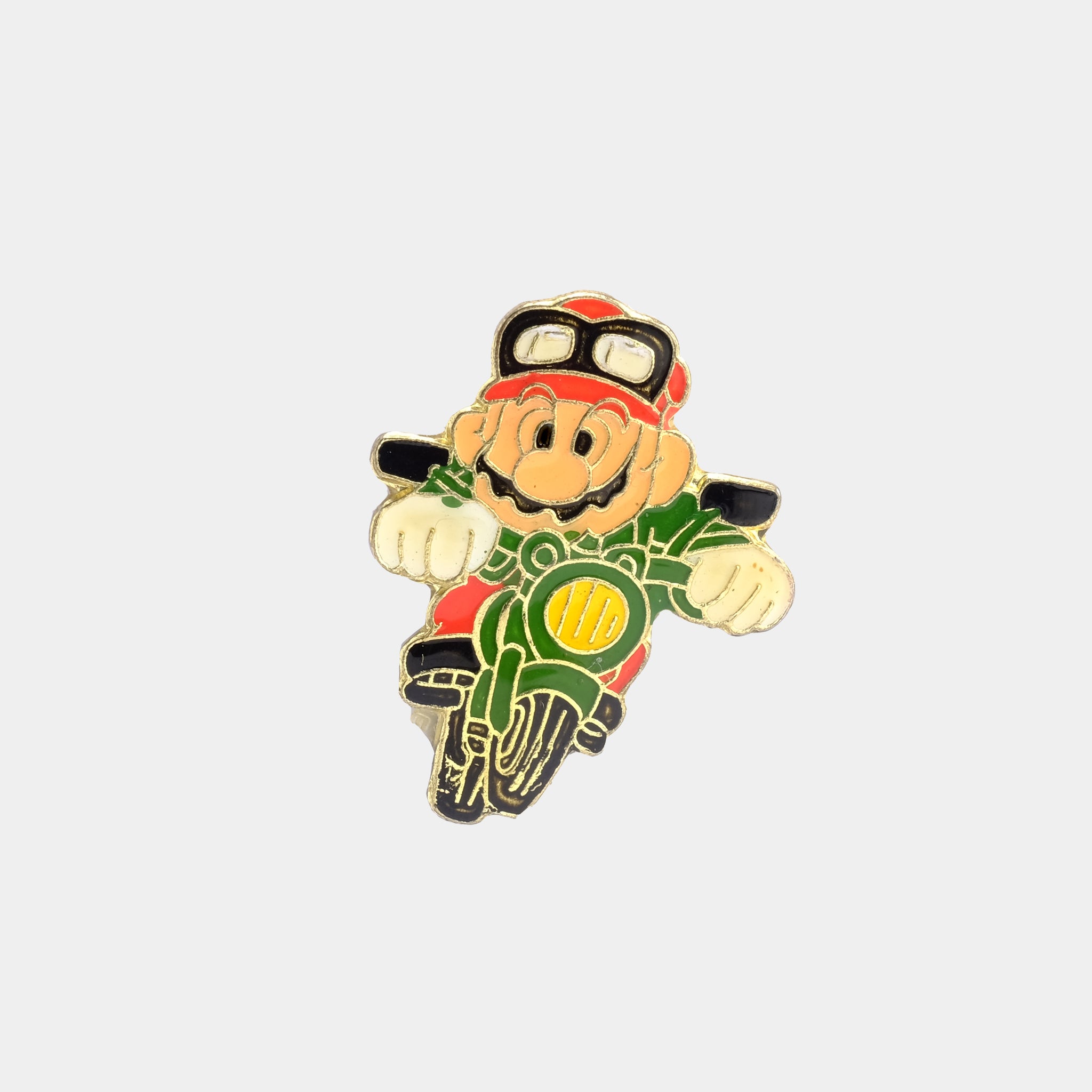 Nintendo Motorcycle Mario 1988 Vintage Enamel Pin