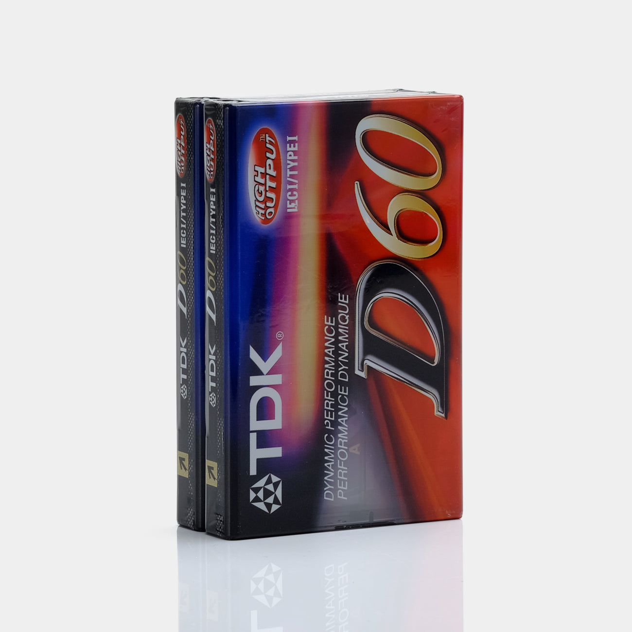 TDK D60 Type I 60 Min Blank Cassette Tapes (2 Pack)