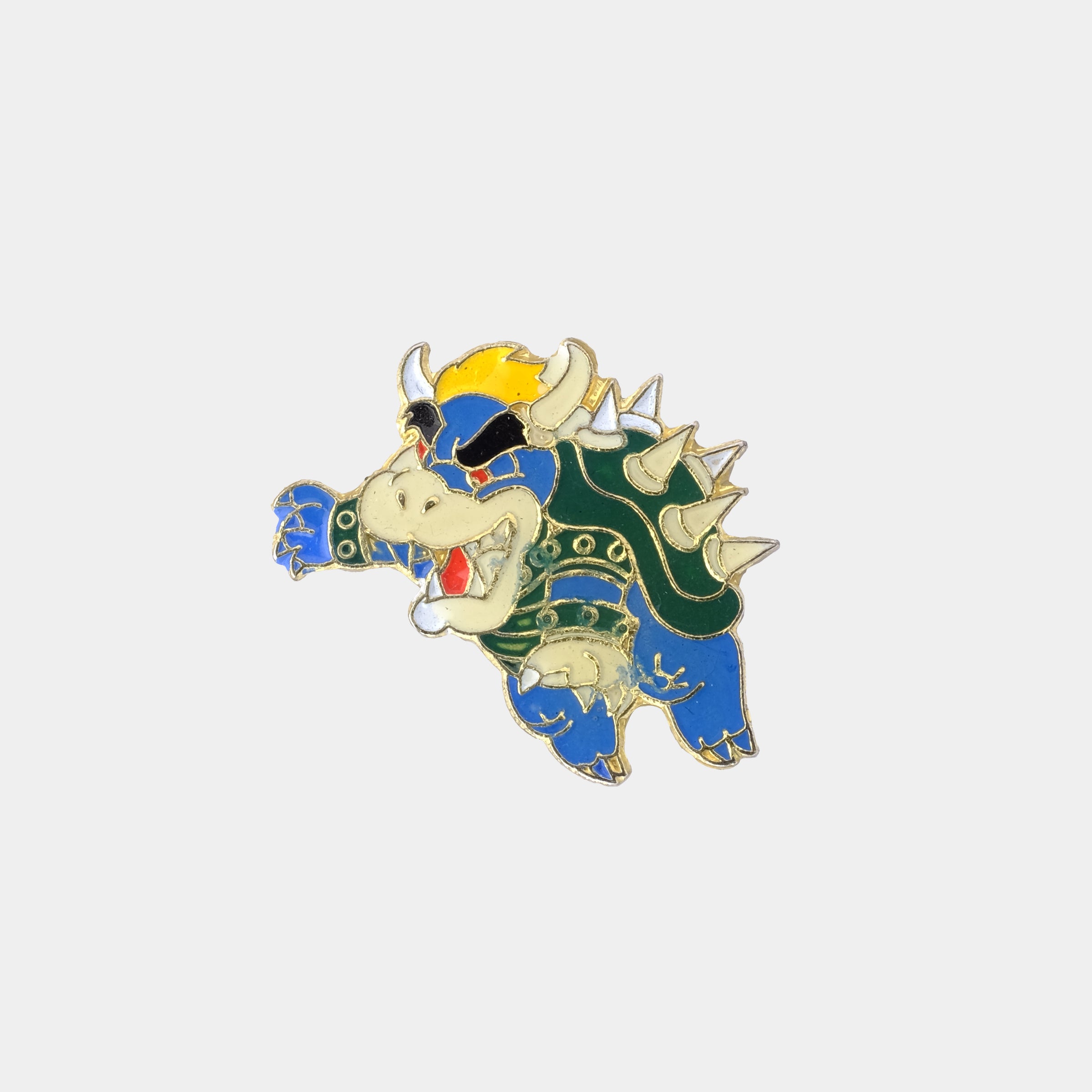 Nintendo Bowser's Blue Brother 1988 Vintage Enamel Pin