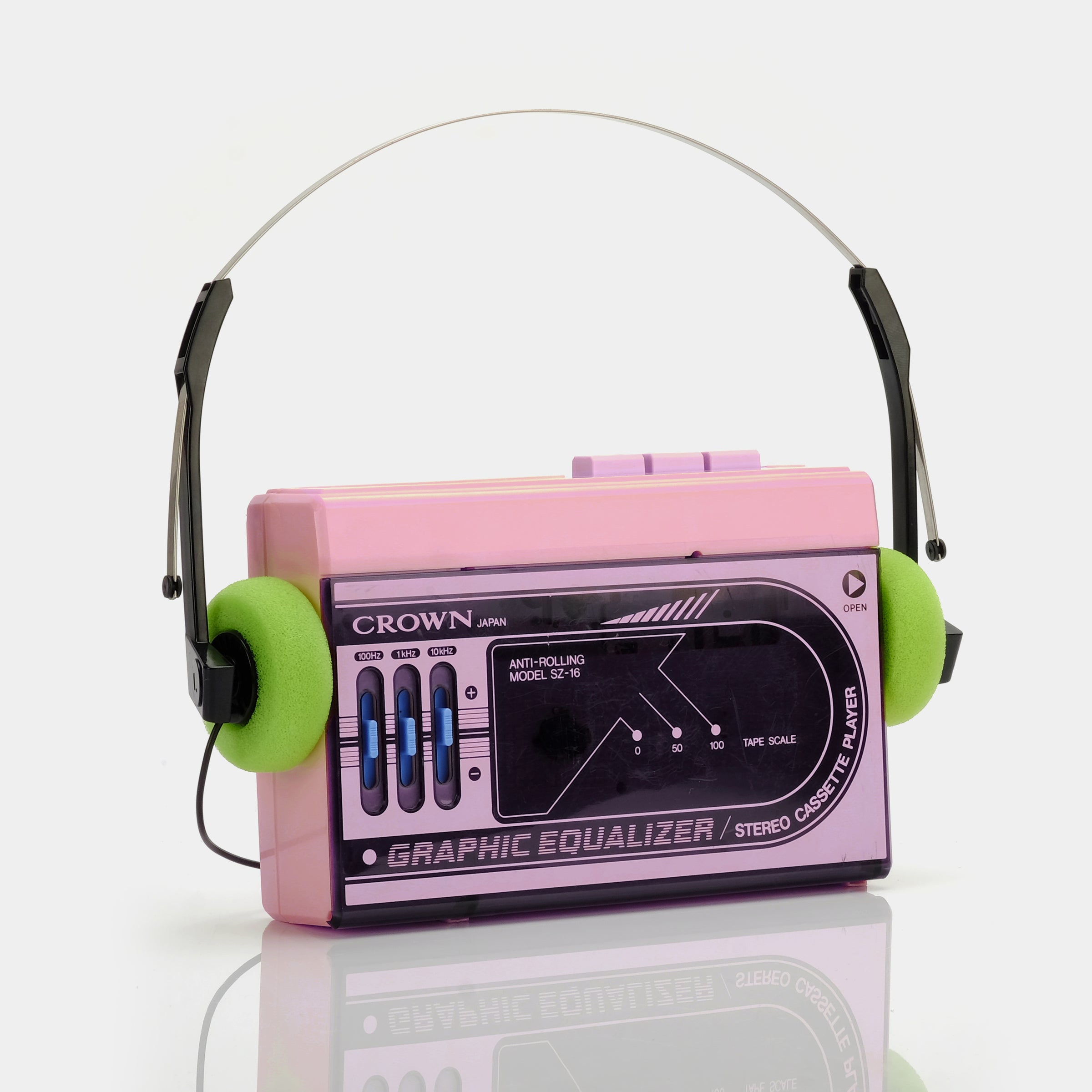 Crown CZ-16 Pink Portable Cassette Player