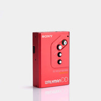 Sony Walkman WM-DD10 Red Portable Cassette Player