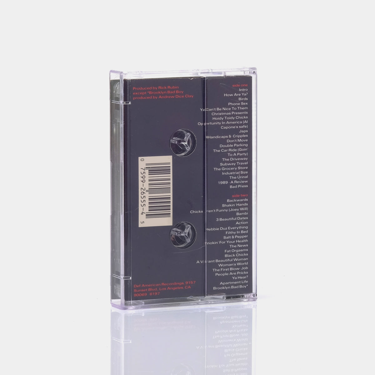 Andrew Dice Clay - Dice Rules Cassette Tape