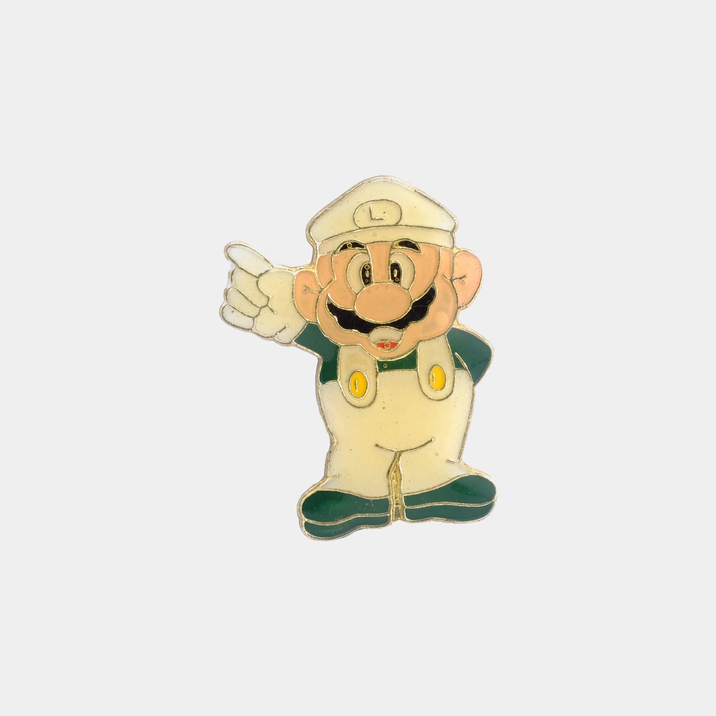 Nintendo Luigi 1988 Vintage Enamel Pin