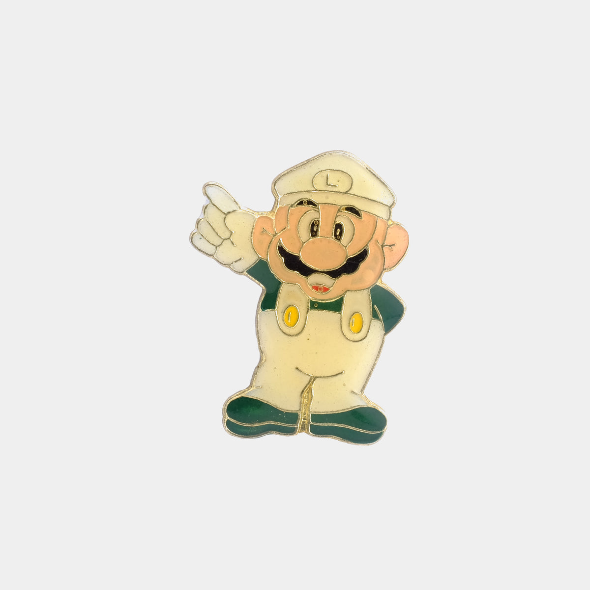 Nintendo Luigi 1988 Vintage Enamel Pin