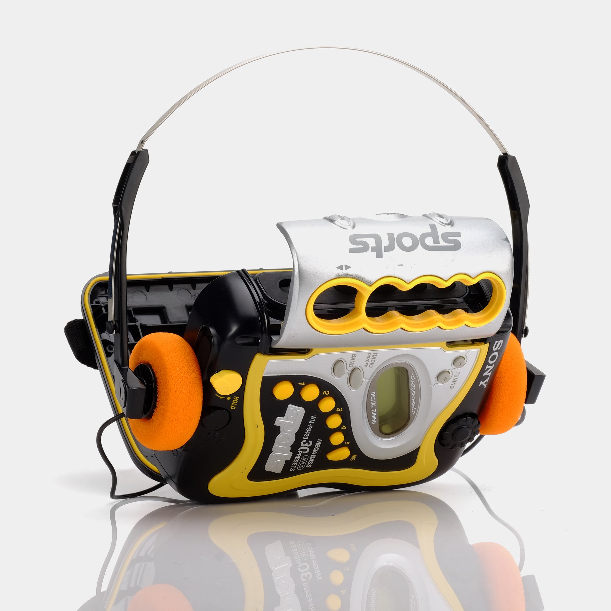 Sony Sports Walkman WM-FS420 Yellow AM/FM Portable Cassette Player