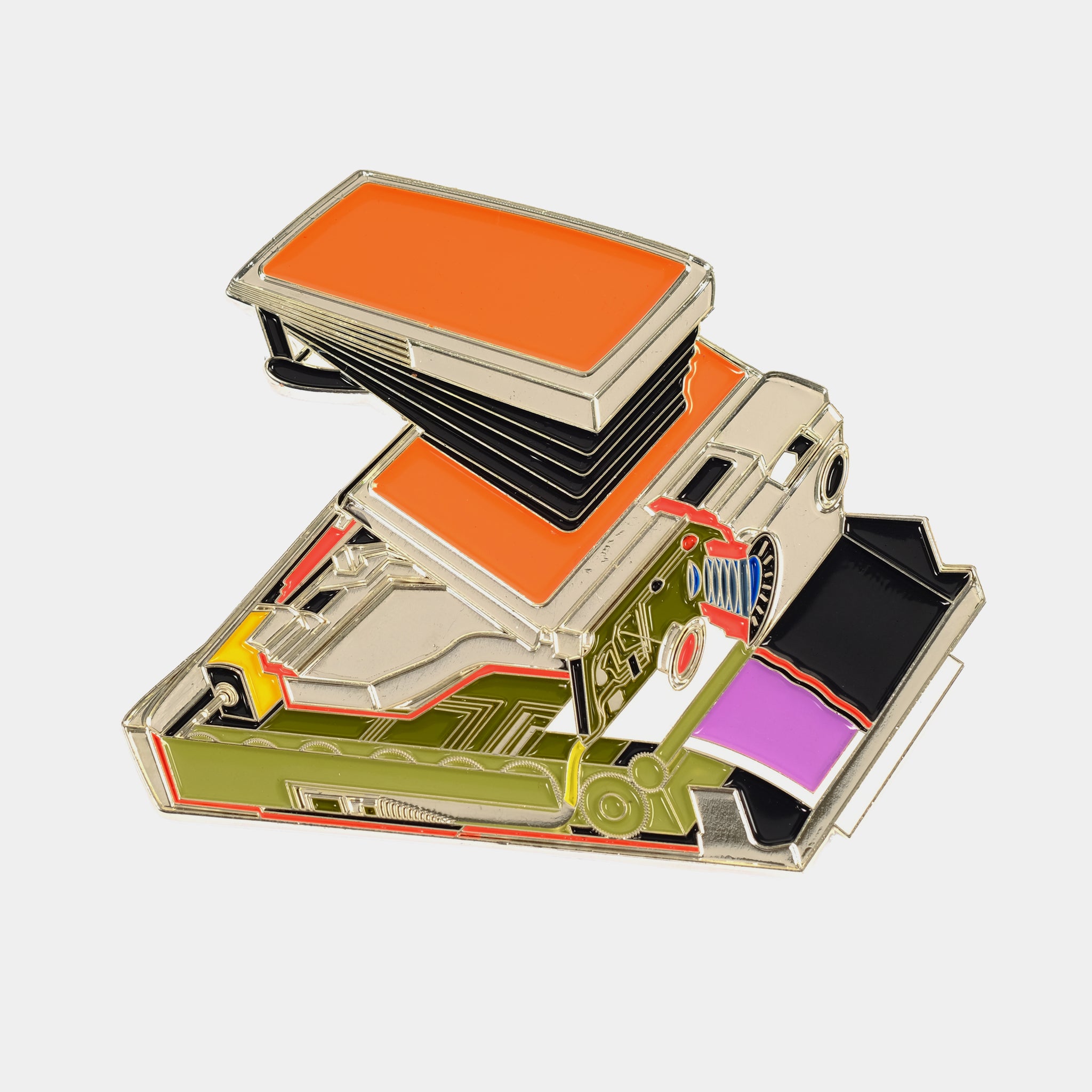 Polaroid SX-70 Cross Section Enamel Pin